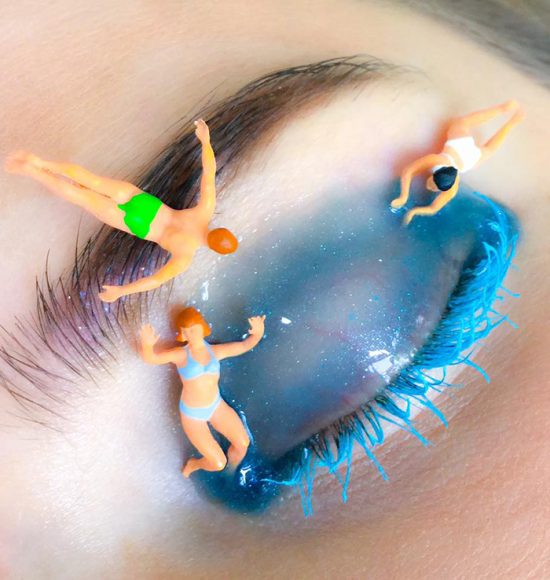 Beauty // Makeup Art : Tiny Little Springtime Face Landscapes