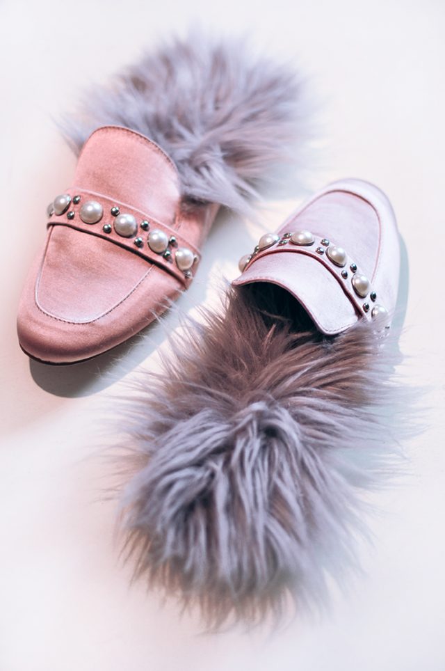 DIY Fur-lined Slip-on Loafers Inspired by Gucci Princetown Slippers