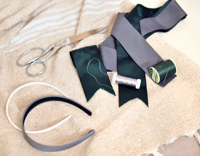 DIY Scrunchie Headband – Rouched Grosgrain Headbands