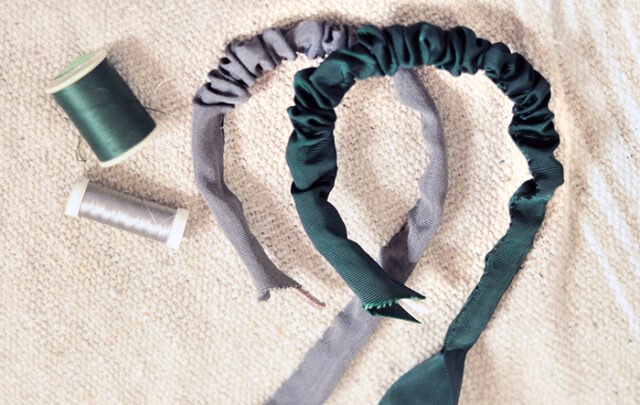DIY Scrunchie Headband – Rouched Grosgrain Headbands