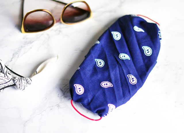 How-To Make a No-Sew DIY Face Mask Using Bandana & Hair Elastics