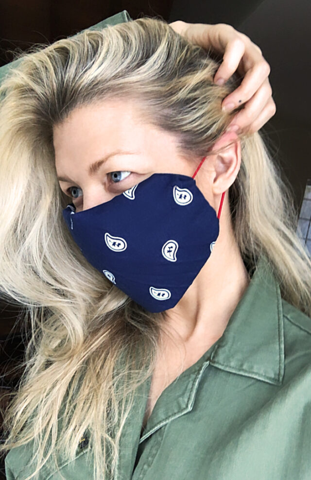 How-To Make a No-Sew DIY Face Mask Using Bandana & Hair Elastics