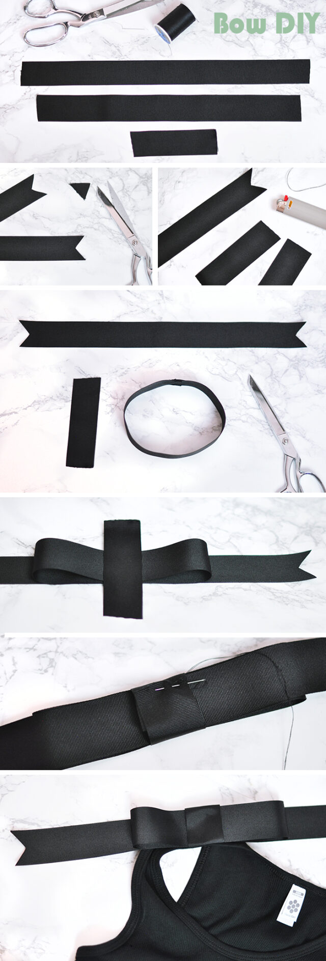 DIY // Upgrade a Ribbed Tank Top with Chic Bow Shoulders