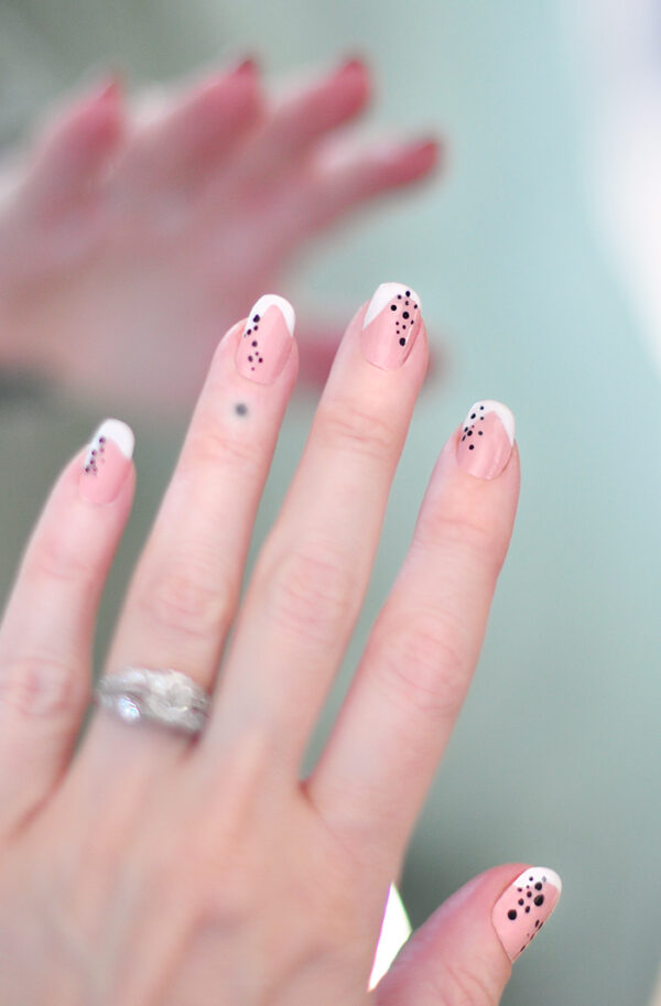 Beauty ~ Nail Art // Abstract French Tip Manicure with Dots