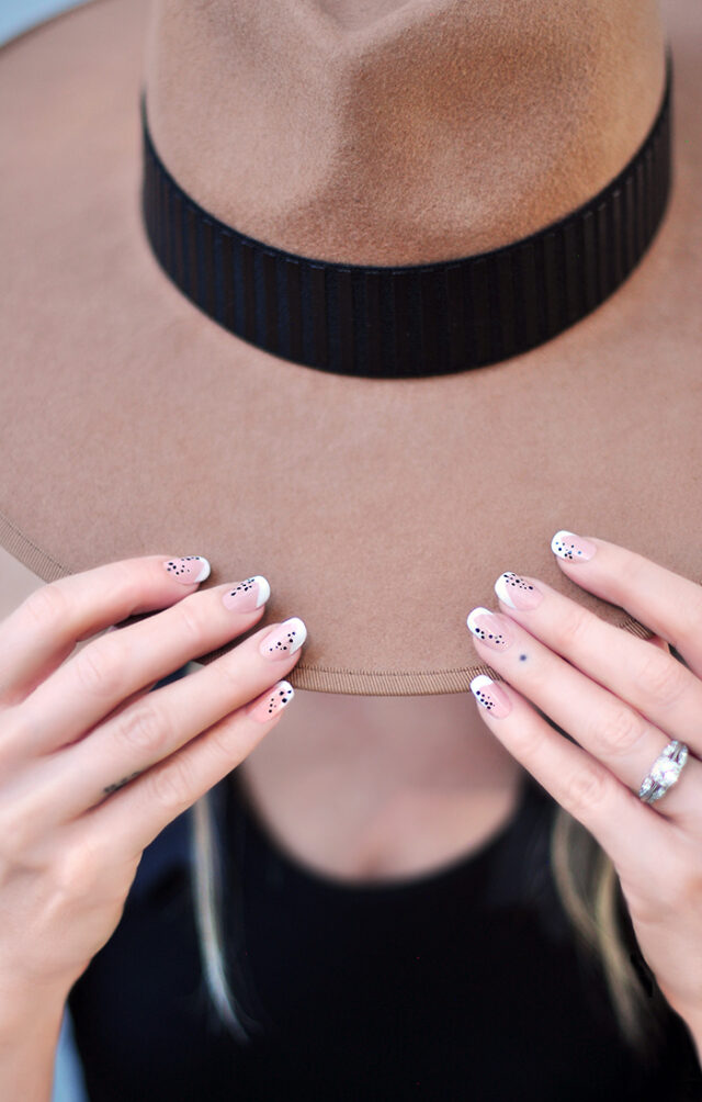 Beauty ~ Nail Art // Abstract French Tip Manicure with Dots