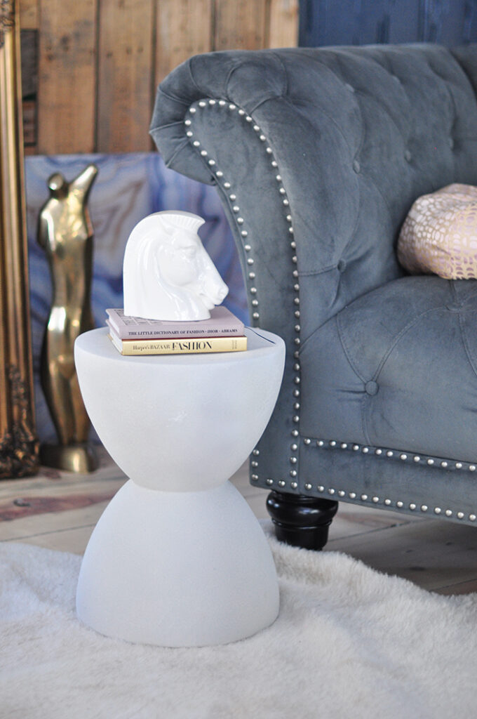 DIY // How to Make Faux Stone Accent Tables with Spray Paint