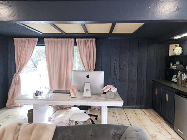 DIY Woven Cane Ceiling Panels for Fluorescent Light Fixture