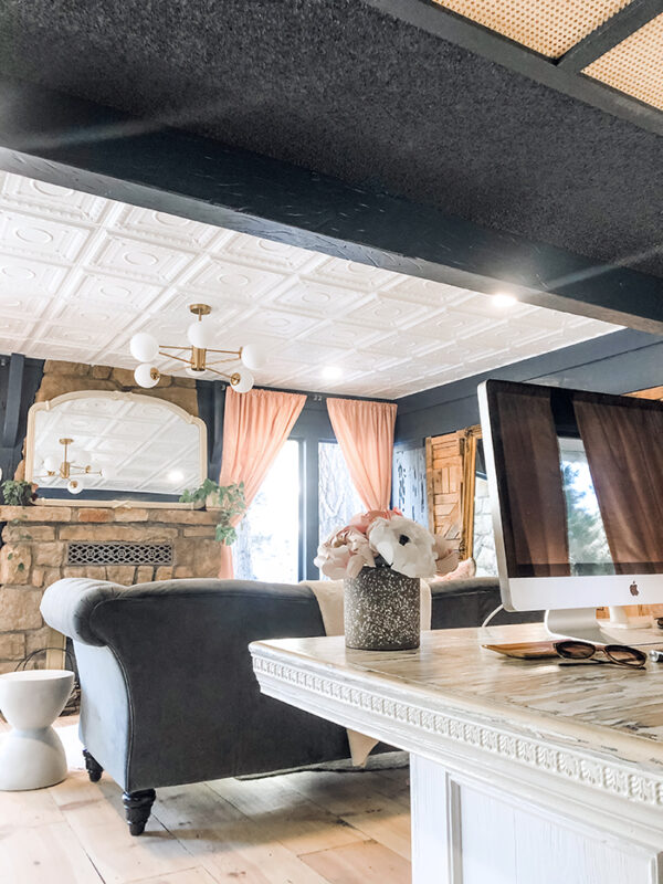 How To Turn and Old Table into a Statement Desk