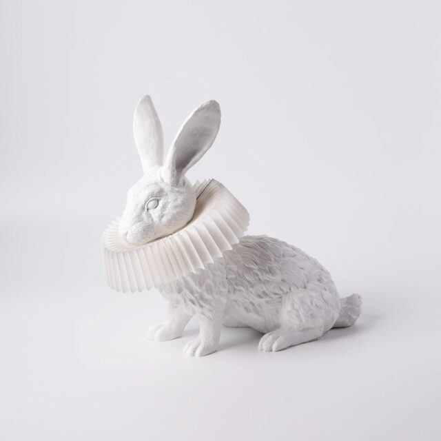 Celebrating Spring with these Adorable Rabbit Sculpture Lamps