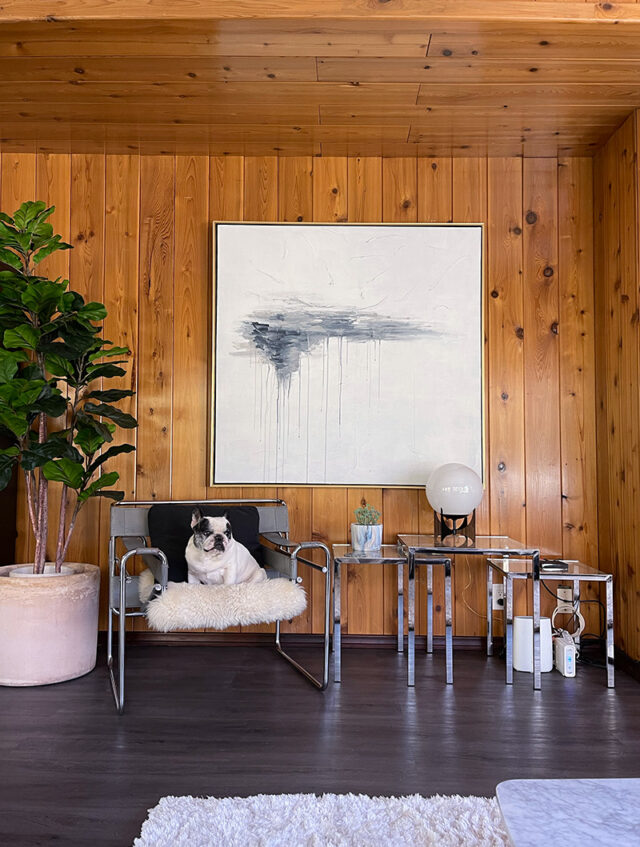 DIY Abstract Art // How to Paint Over An Existing Canvas Painting