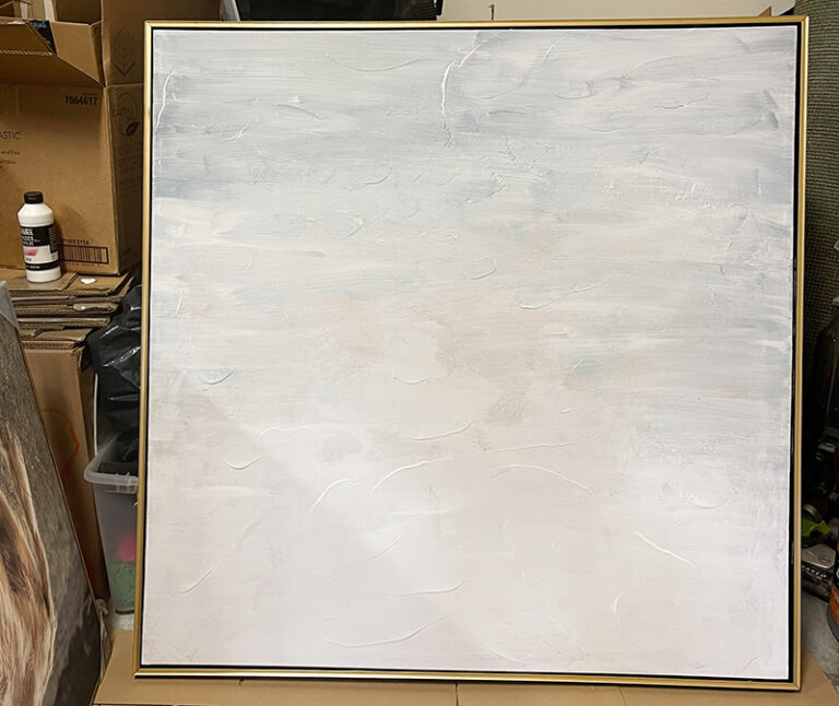 DIY Abstract Art // How to Paint Over An Existing Canvas Painting