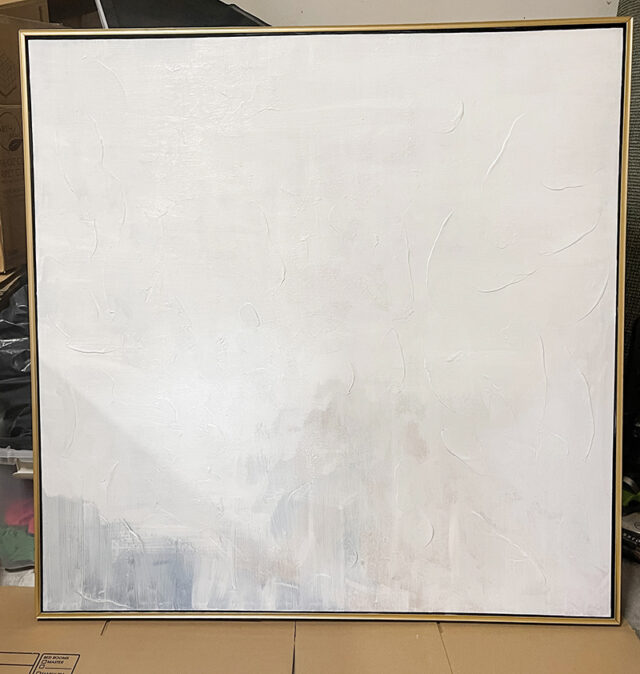 DIY Abstract Art // How to Paint Over An Existing Canvas Painting