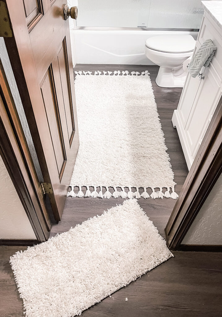 DIY Rug Hack // How to Shorten a Rug or Runner with Tassels