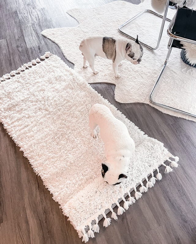 DIY Rug Hack // How to Shorten a Rug or Runner with Tassels