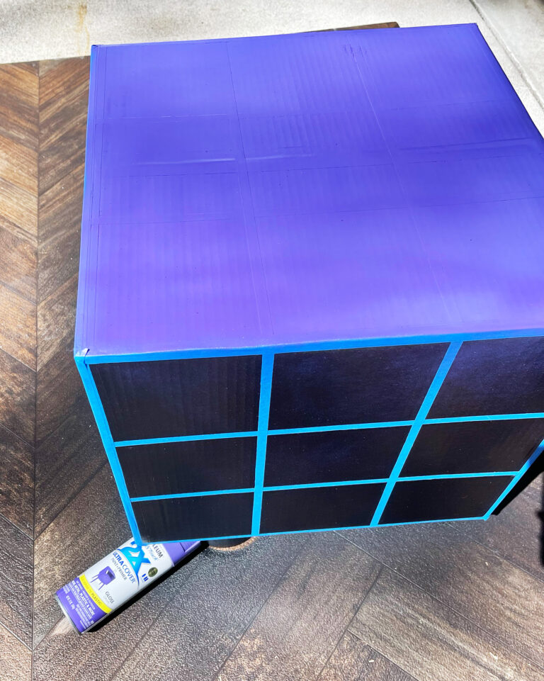 DIY Oversized Rubik’s Cubes for Epic 80’s Party Decor