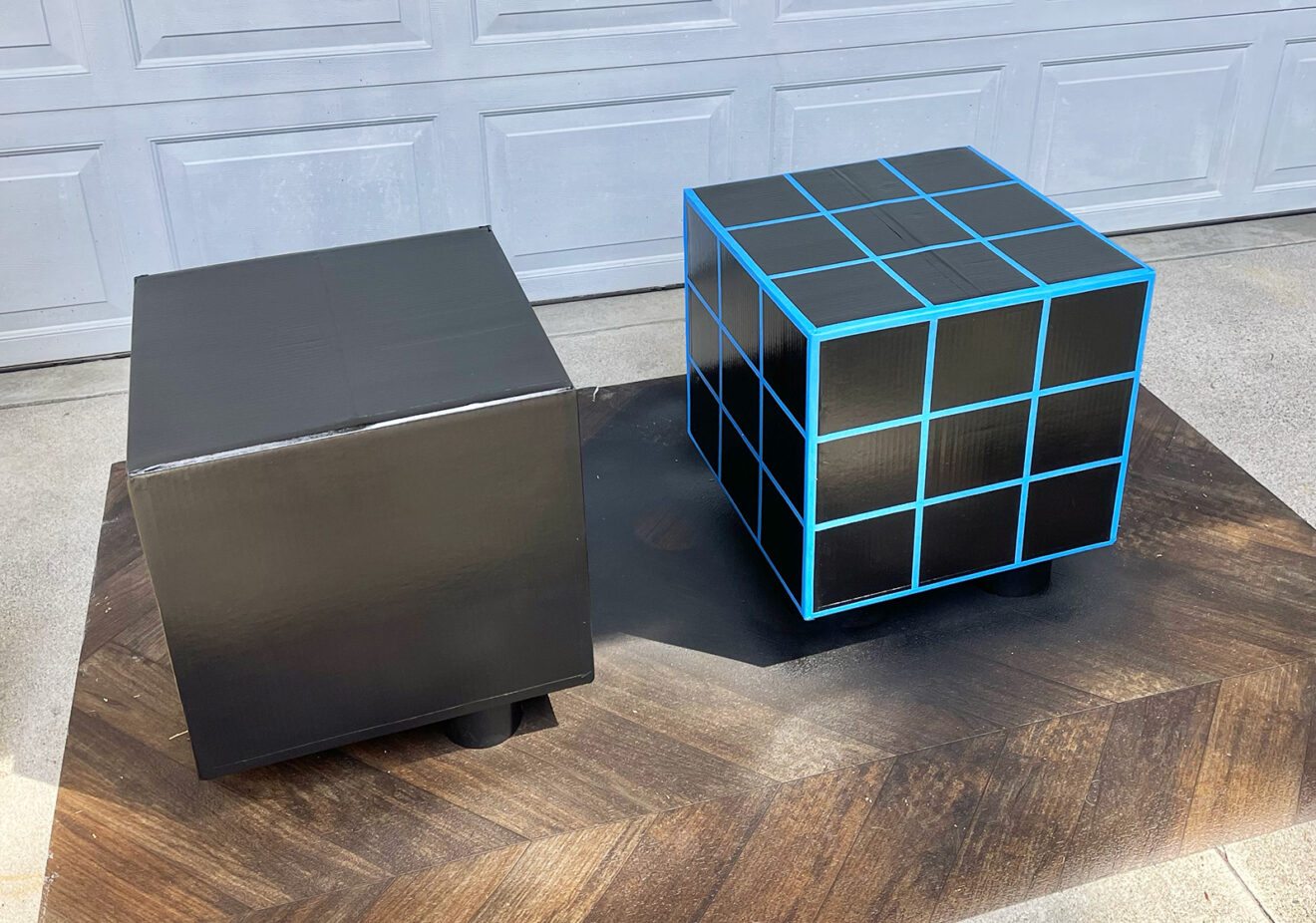 DIY Oversized Rubik’s Cubes for Epic 80’s Party Decor