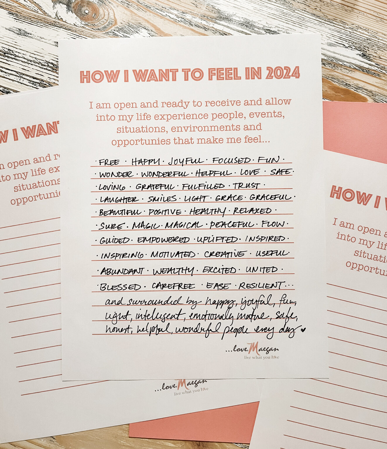 Hello 2024! Positive High-Vibe Feelings ONLY + Free Printable