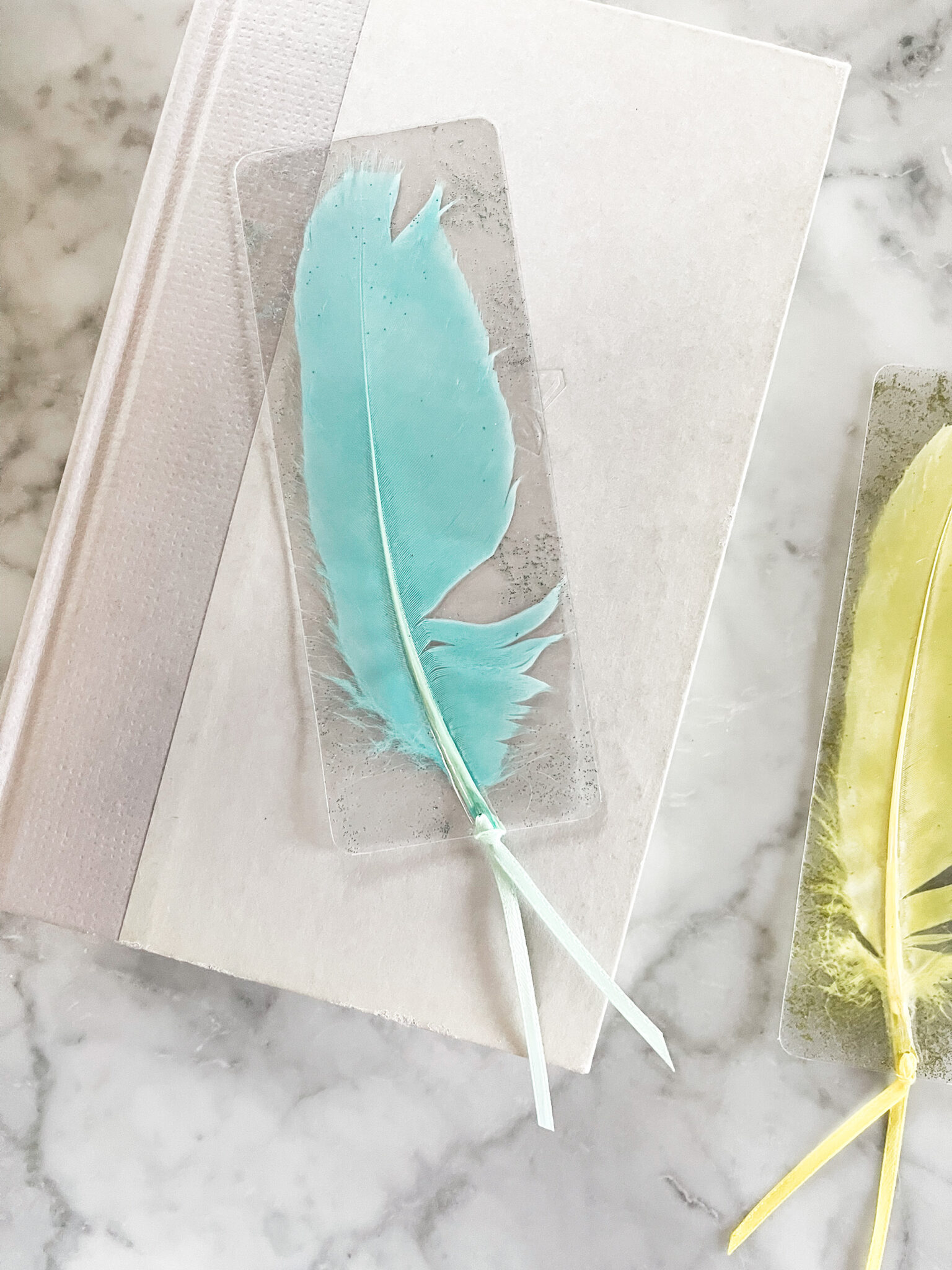 Pretty Pressed Pastel Feather Bookmarks… You can Buy NOW!