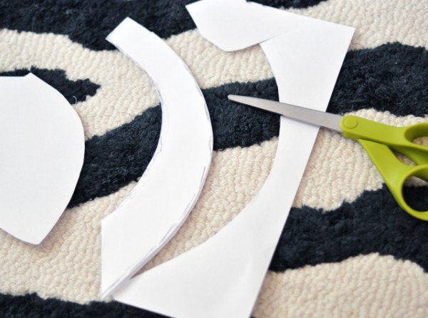 DIY Leather Cut-Out V Necklace