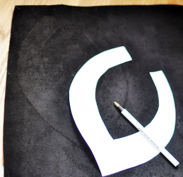 DIY Leather Cut-Out V Necklace