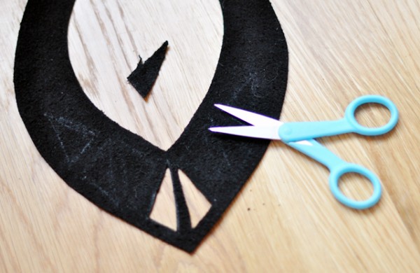 DIY Leather Cut-Out V Necklace