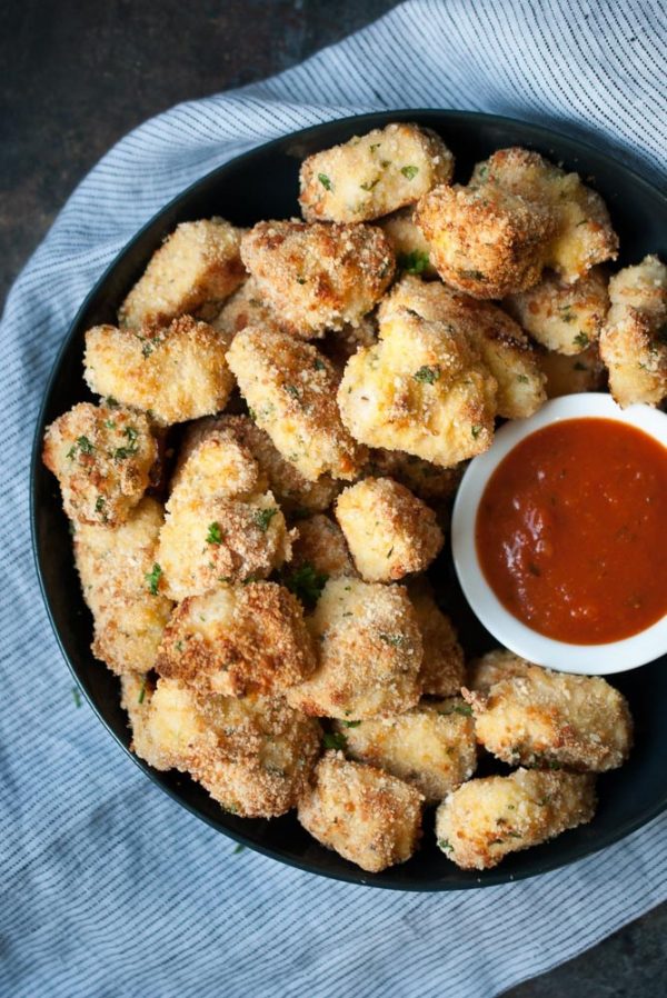 Appetizer Recipe // Chicken Parmesan Poppers