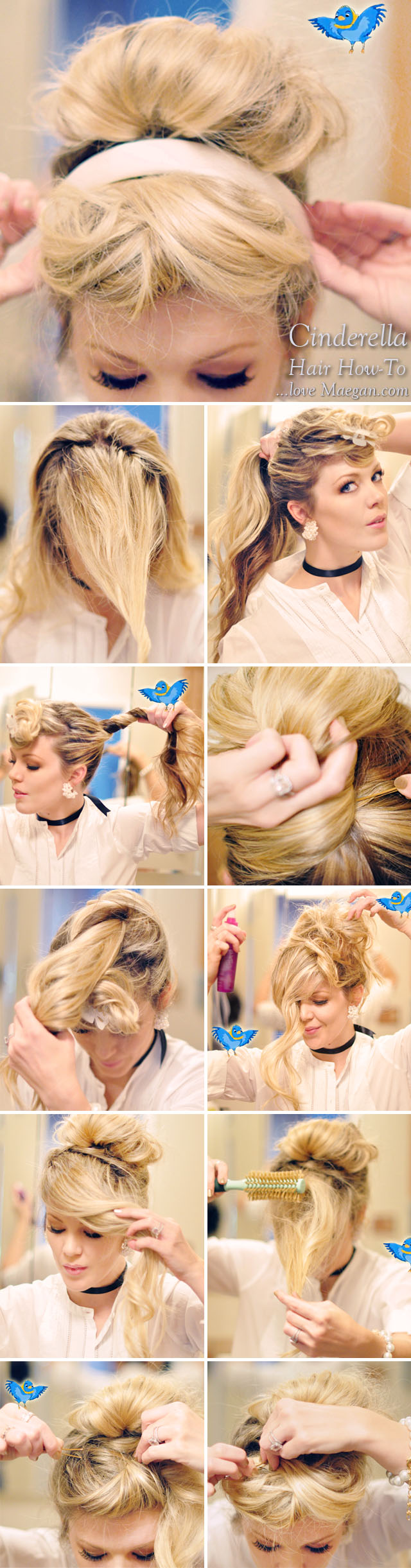 How-to Cinderella Hair & Makeup {Photo Tutorial}