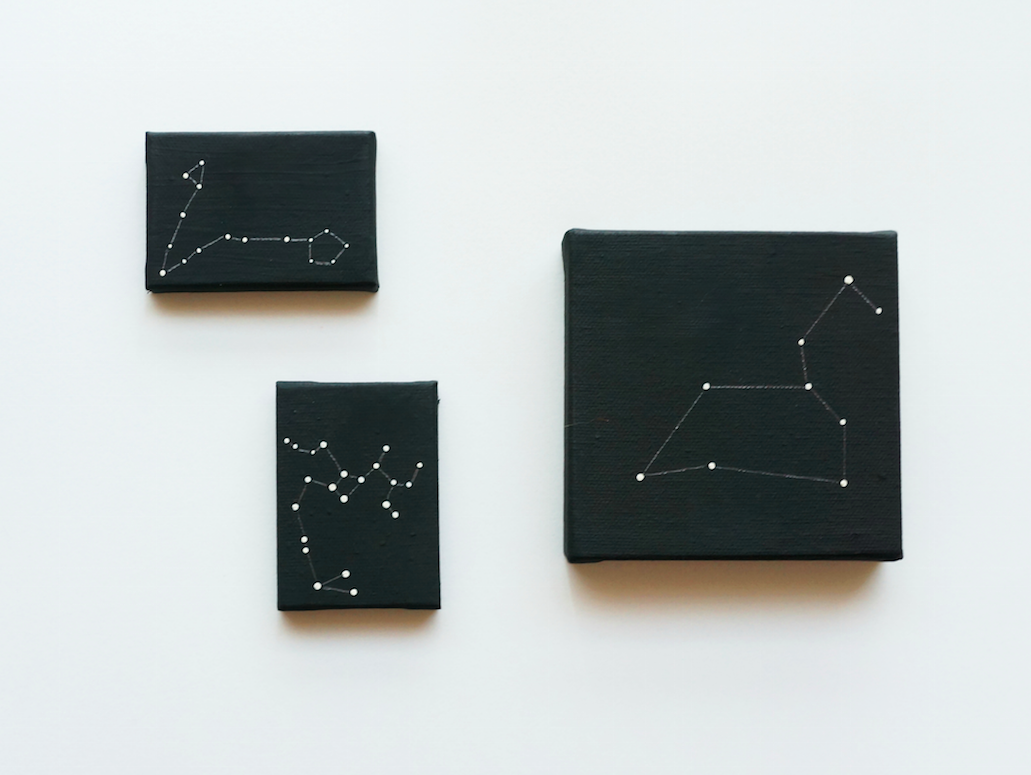 DIY Constellations // Simple but Stellar Art on Canvas