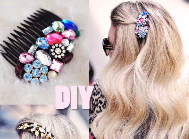 DIY Colorful Hanging Seed Bead Hair Clips