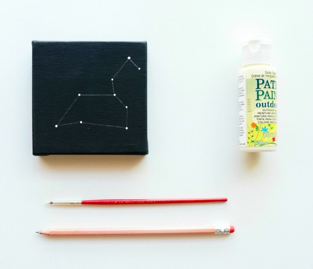 DIY Constellations // Simple but Stellar Art on Canvas