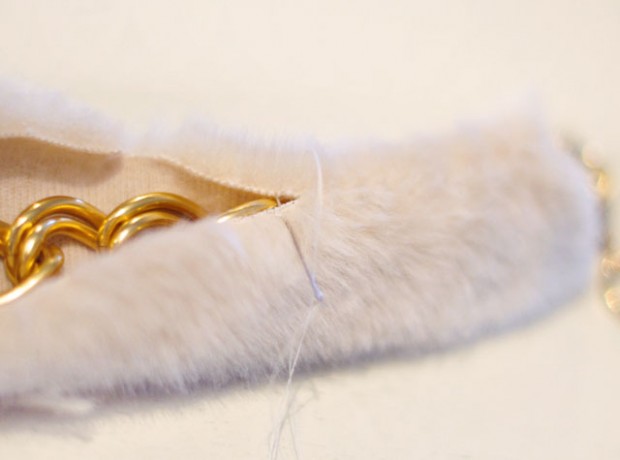 DIY Faux Fur Collar Necklace