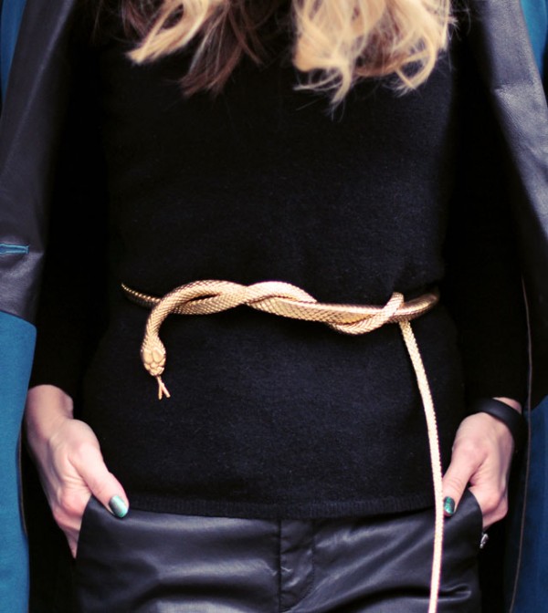 DIY Gold Snake Belt & Home Decor Accent From a Toy