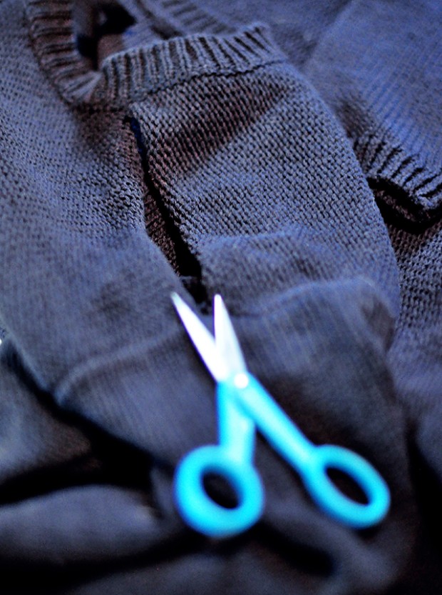 How to Make A Shoulder Cut-Out Sweater DIY