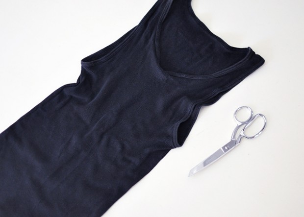 No-Sew DIY Double Strap Ribbed Tank Top