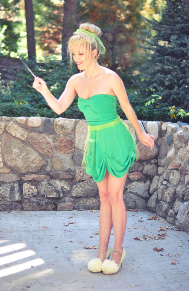 DIY Tinker Bell Costume + Hair & Makeup