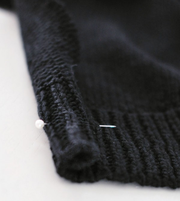 DIY Open Back Sweater w/ Big Pins Inspired by Versace