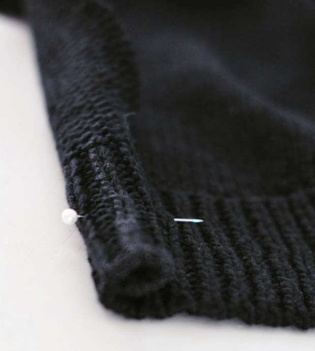 DIY Open Back Sweater w/ Big Pins Inspired by Versace