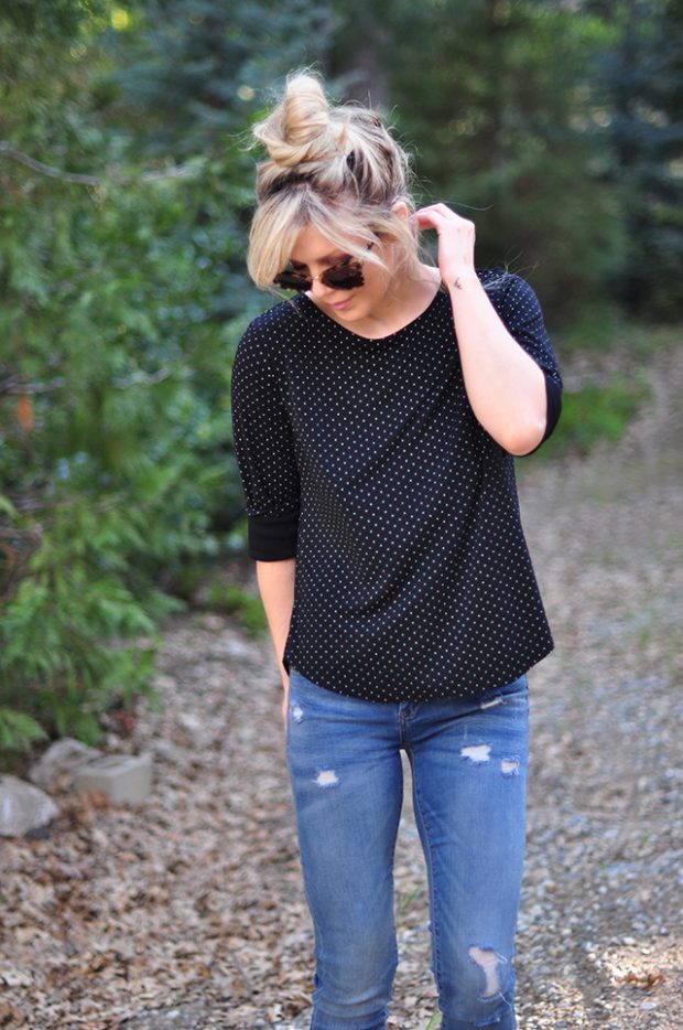 No-Sew Refashion DIY // From Dress to Open Back Top