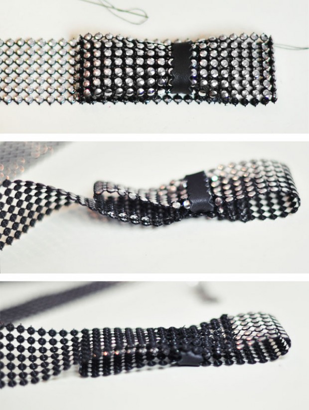 DIY Metallic Studded Bow Belt // So Easy!