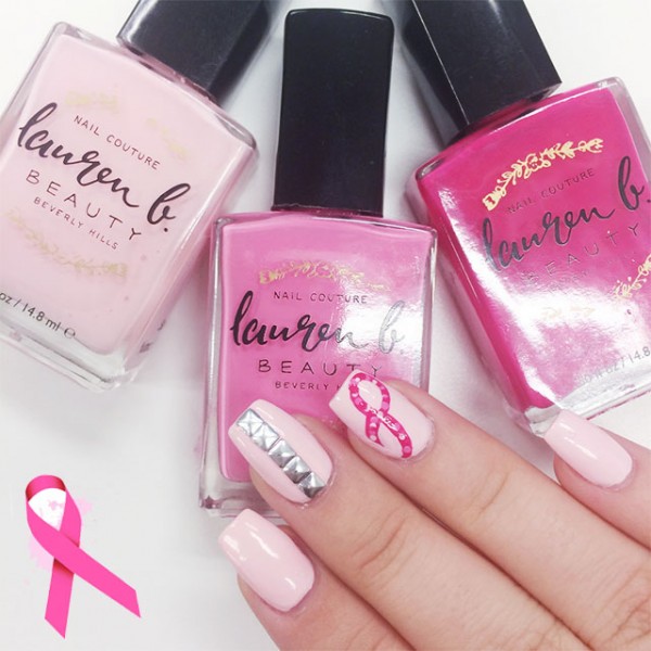 Beauty // Pink Ribbon Nail Art For Breast Cancer Awareness