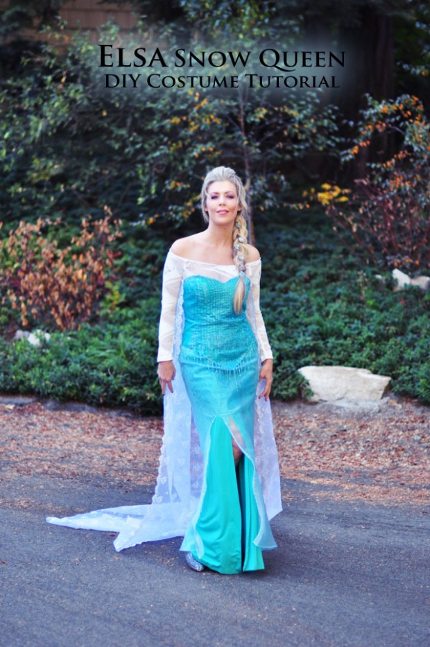 DIY Frozen Elsa Snow Queen Costume // Let it Go!