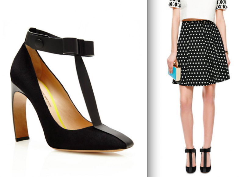 DIY Shoes // Pretty T-Strap Pumps with Ankle Bows